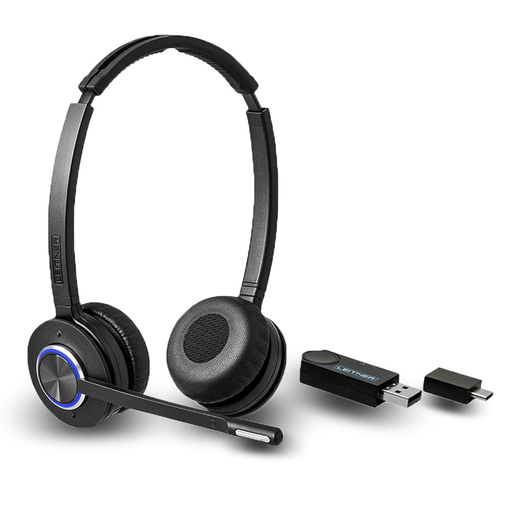 Leitner LH475 Wireless Computer Headset – USB Dongle | Headsets.co.uk